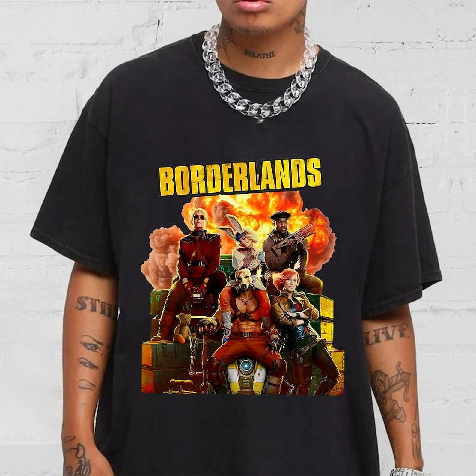Borderlands 2024 Movie Shirt Lilith Roland Tiny Tina Claptrap Mad