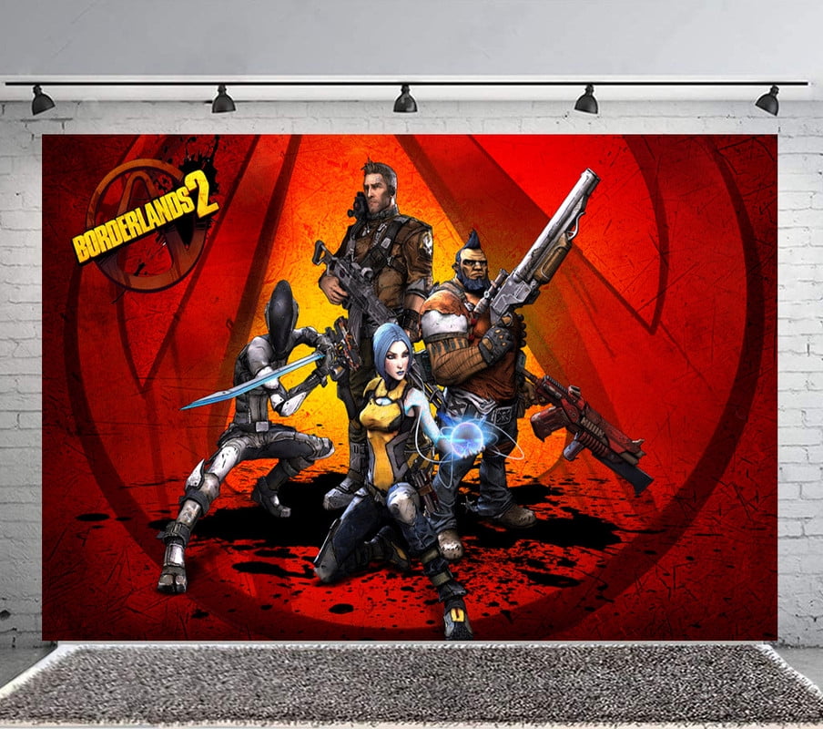Borderlands Backdrop Banner Party Supplies Poster Movie Theme Background for Photography ...