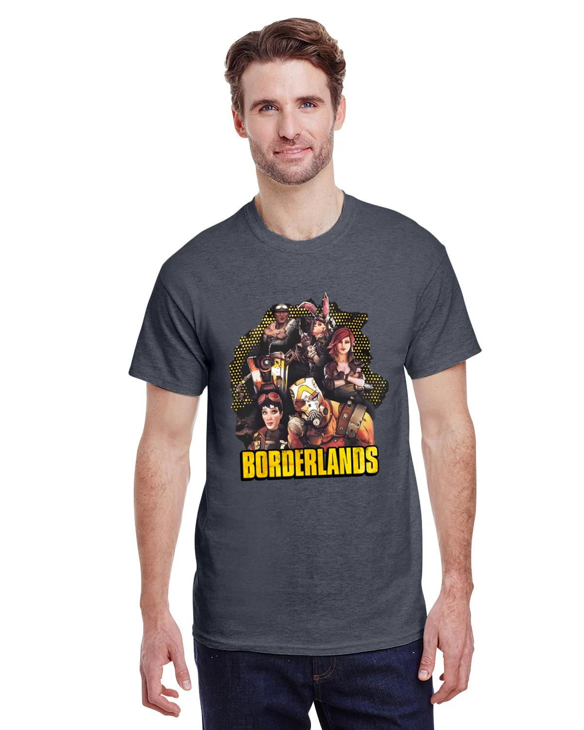 Borderlands Characters Video Game Group Unisex tee Vault Hunter Style ...