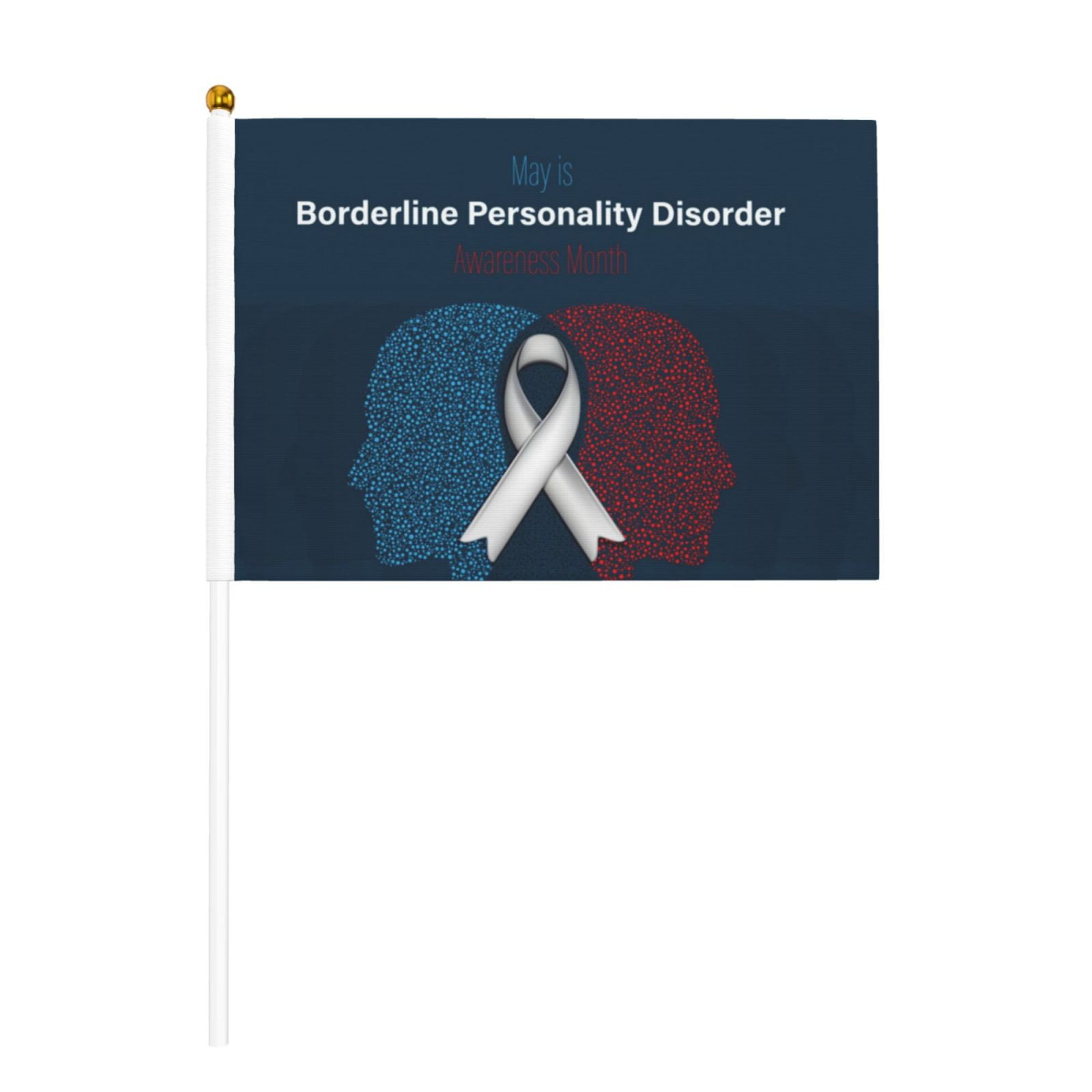 Borderline Personality Disorder Awareness Flag Small Mini Hand Held ...