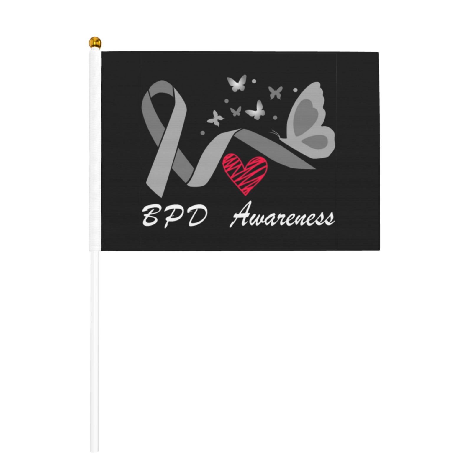 Borderline Personality Disorder Awareness Flag Small Mini Hand Held ...
