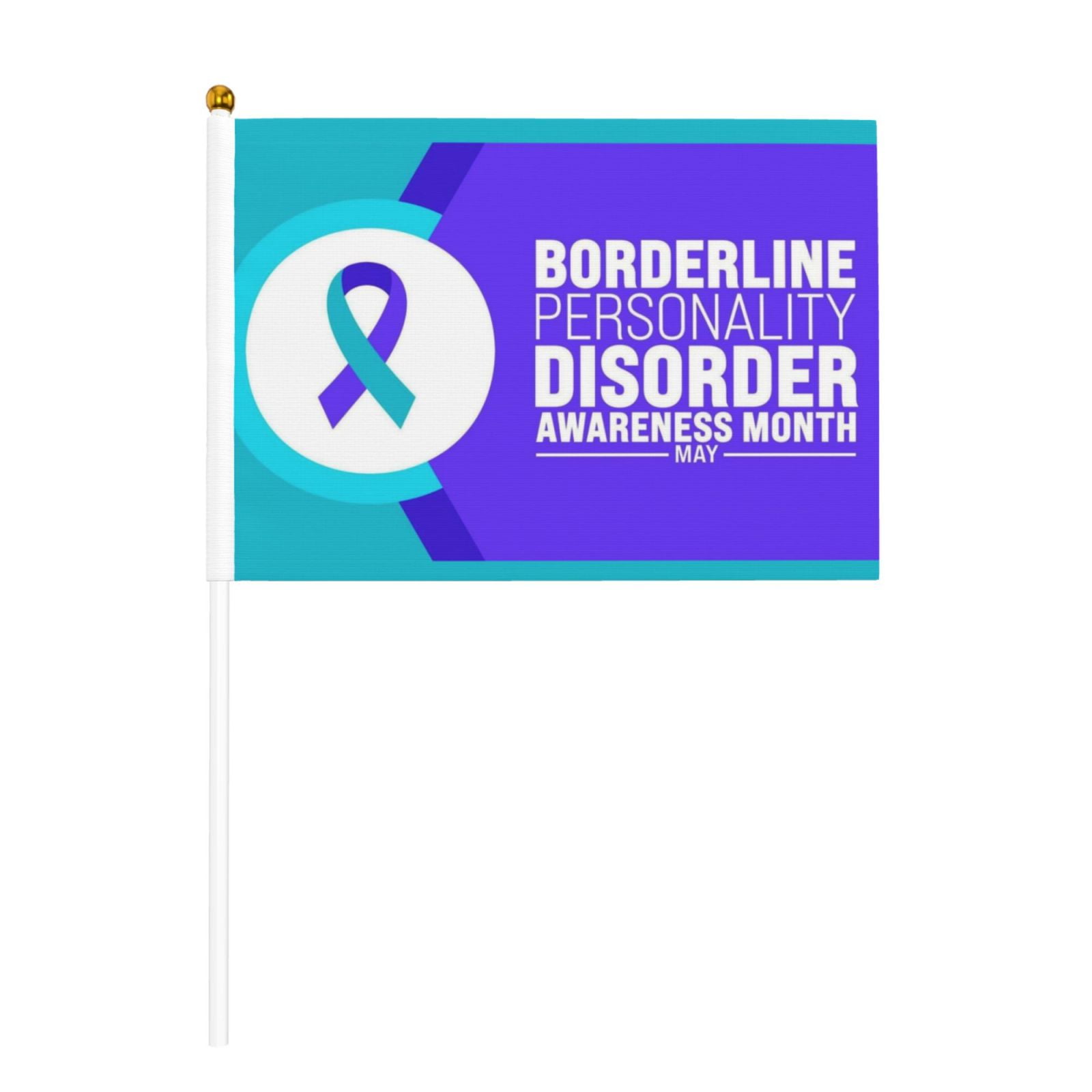 Borderline Personality Disorder Awareness Flag Small Mini Hand Held ...