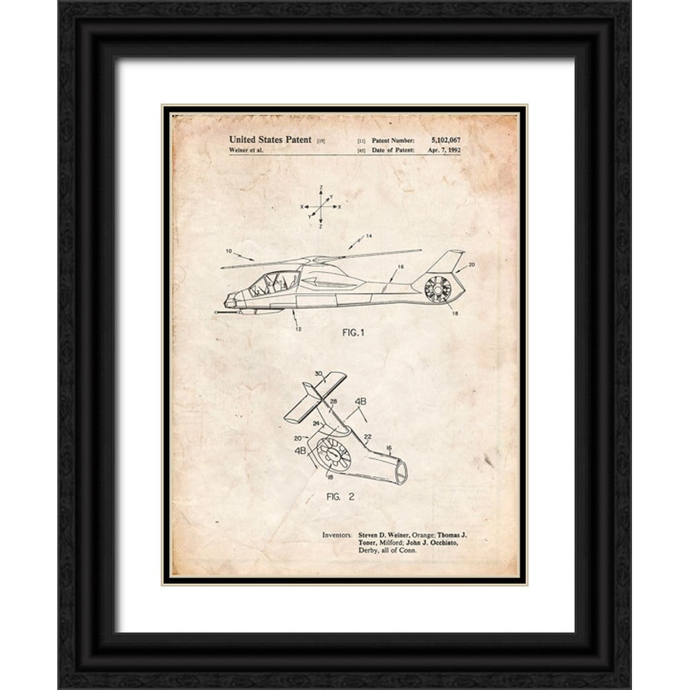 Borders, Cole 12x14 Black Ornate Wood Framed with Double Matting Museum ...