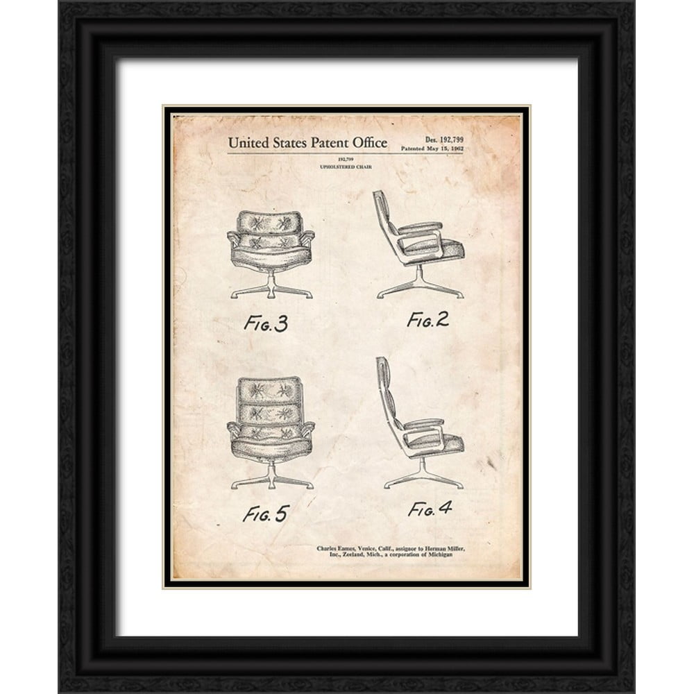 Borders, Cole 12x14 Black Ornate Wood Framed with Double Matting Museum ...