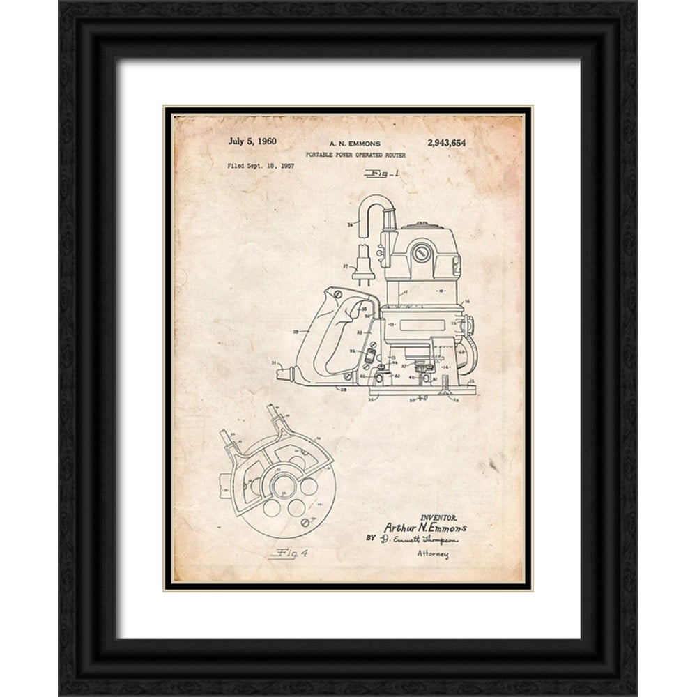 Borders, Cole 12x14 Black Ornate Wood Framed with Double Matting Museum ...