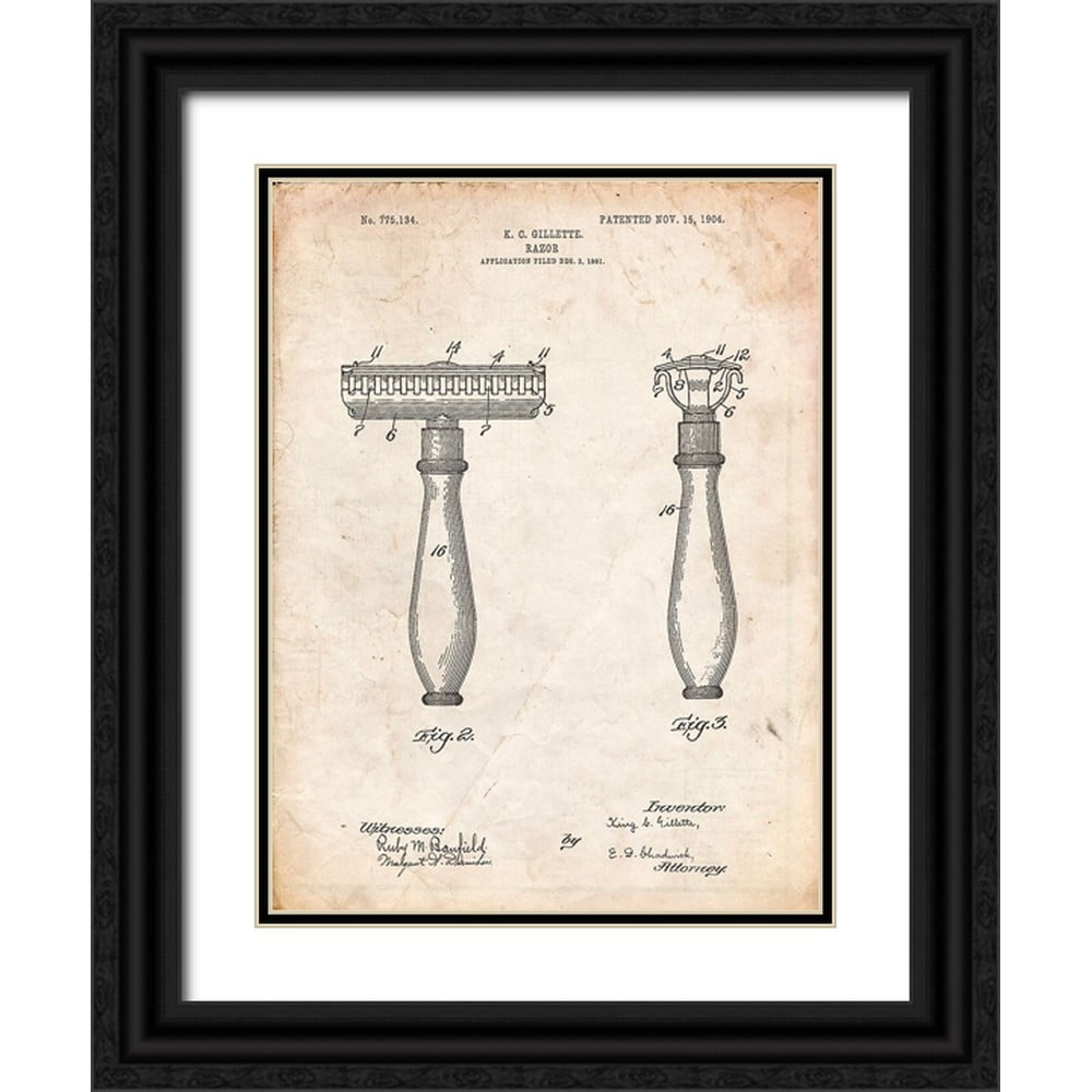 Borders, Cole 12x14 Black Ornate Wood Framed with Double Matting Museum ...