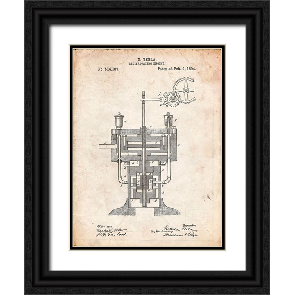 Borders, Cole 12x14 Black Ornate Wood Framed with Double Matting Museum ...