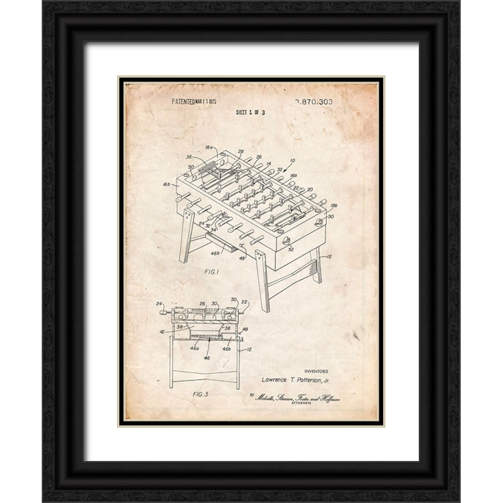 Borders, Cole 12x14 Black Ornate Wood Framed with Double Matting Museum ...