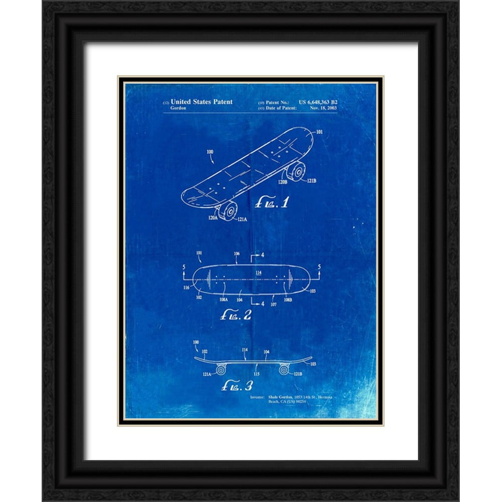 Borders, Cole 12x14 Black Ornate Wood Framed with Double Matting Museum Art Print Titled - PP17 ...