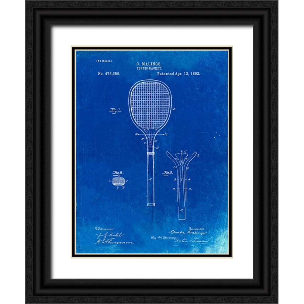 Borders, Cole 12x14 Black Ornate Wood Framed with Double Matting Museum ...