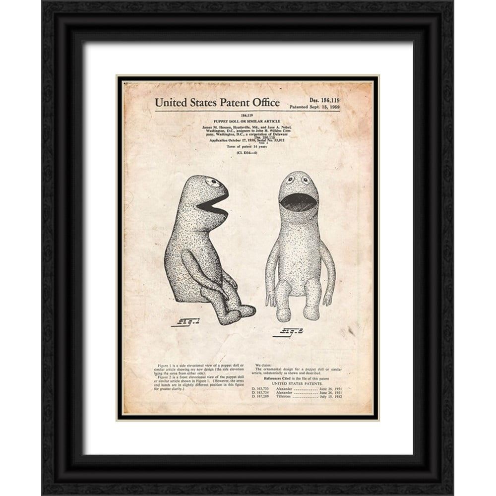 Borders, Cole 12x14 Black Ornate Wood Framed with Double Matting Museum ...