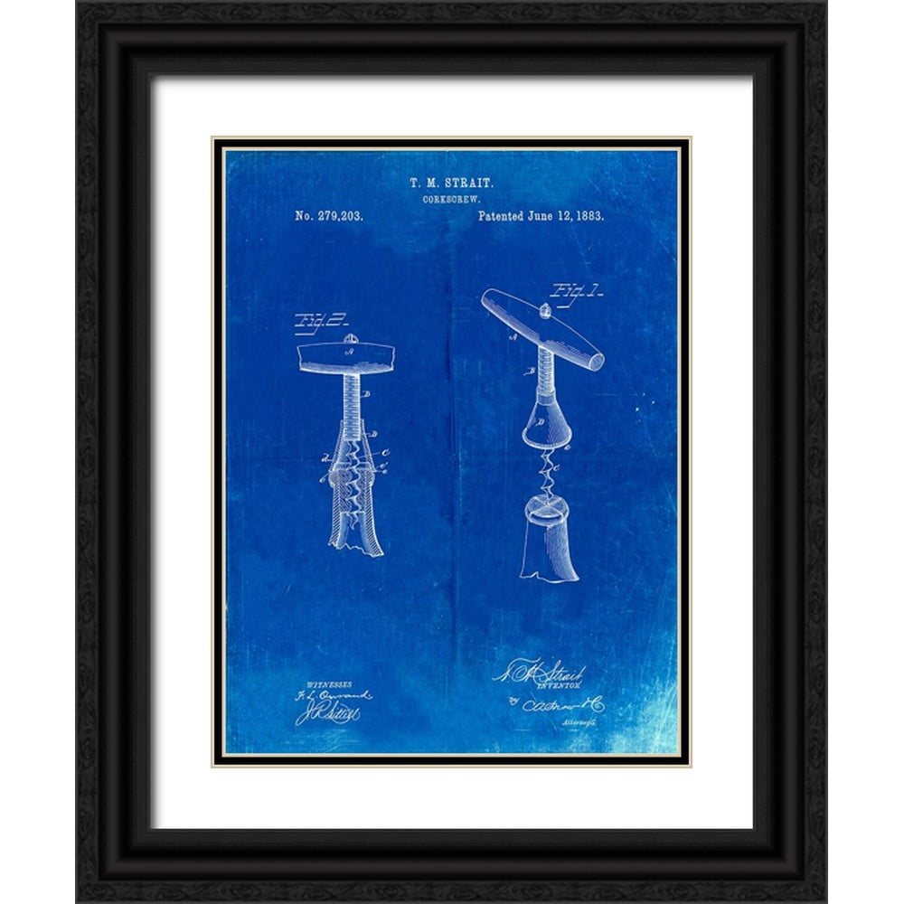 Borders, Cole 12x14 Black Ornate Wood Framed with Double Matting Museum ...