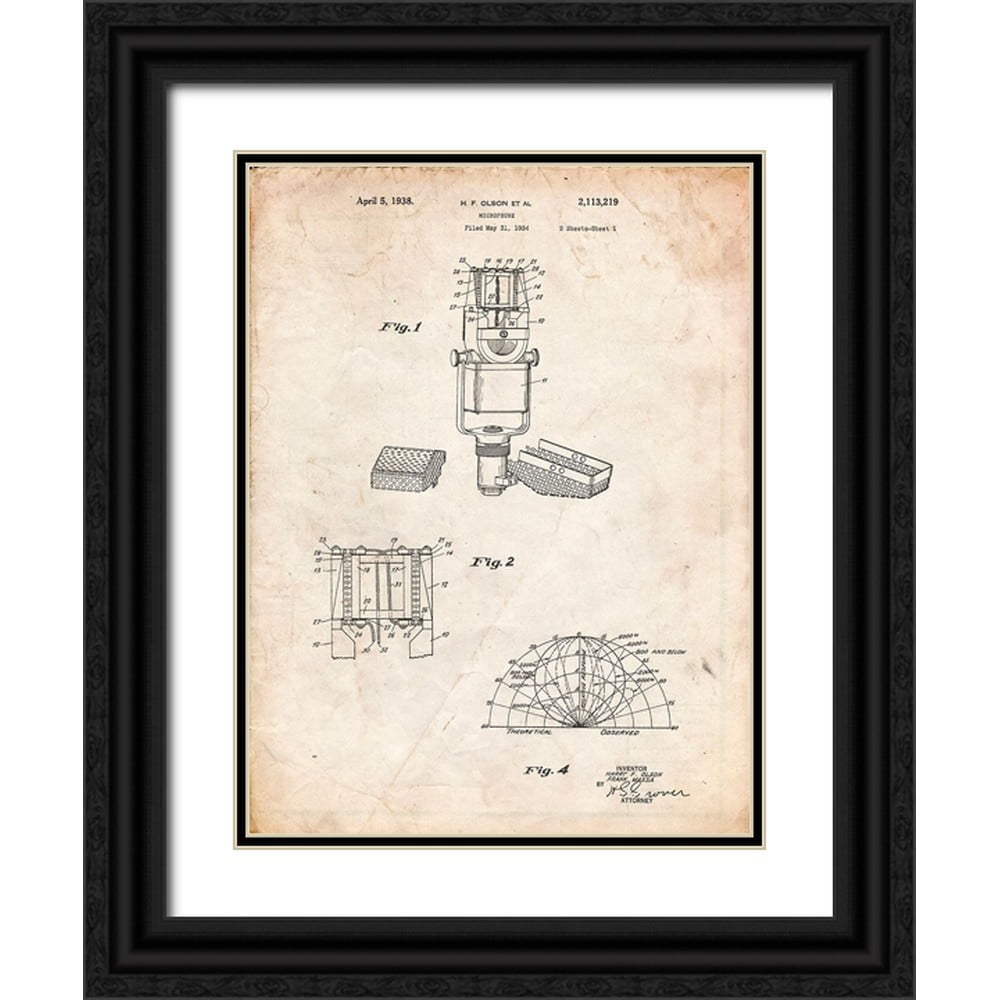 Borders, Cole 12x14 Black Ornate Wood Framed with Double Matting Museum ...