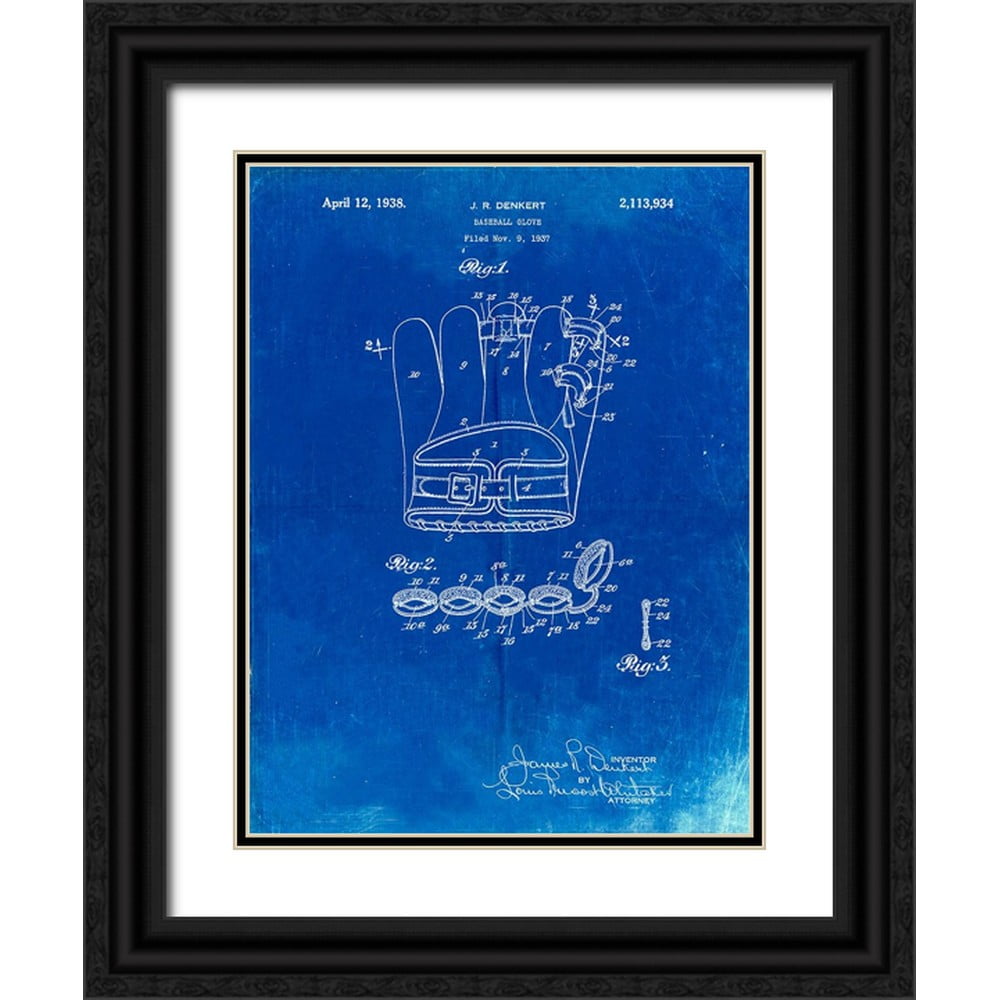 Borders, Cole 12x14 Black Ornate Wood Framed with Double Matting Museum ...