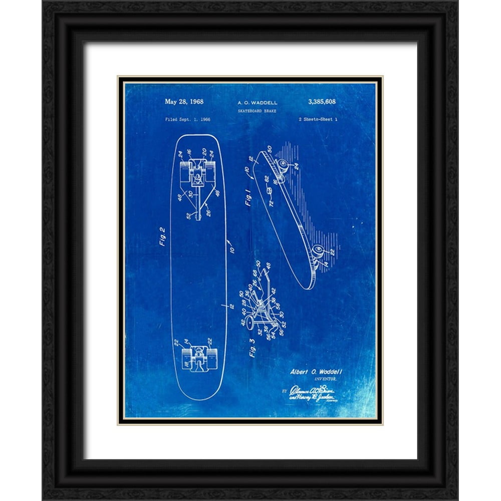 Borders, Cole 12x14 Black Ornate Wood Framed with Double Matting Museum Art Print Titled - PP492 ...