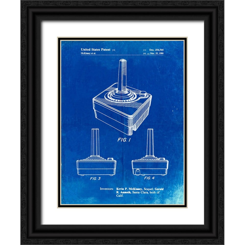 Borders, Cole 12x14 Black Ornate Wood Framed with Double Matting Museum ...