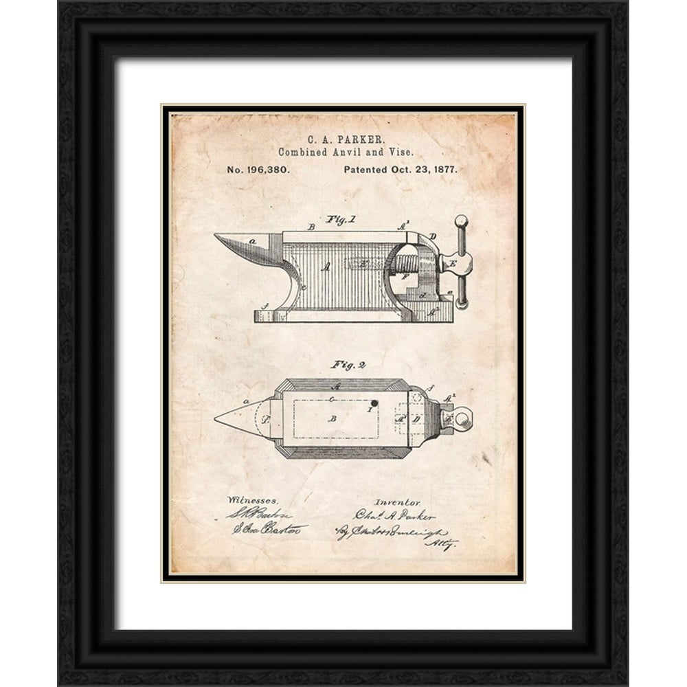 Borders, Cole 12x14 Black Ornate Wood Framed with Double Matting Museum ...