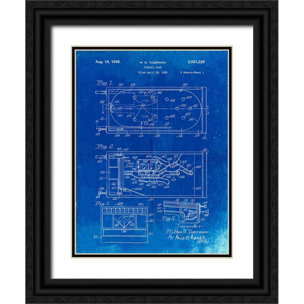 Borders, Cole 12x14 Black Ornate Wood Framed with Double Matting Museum ...