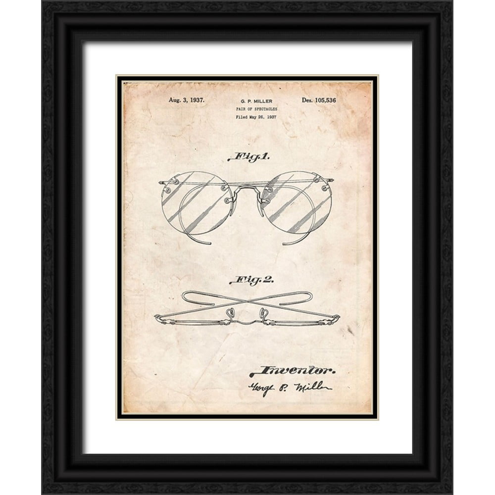 Borders, Cole 12x14 Black Ornate Wood Framed with Double Matting Museum ...