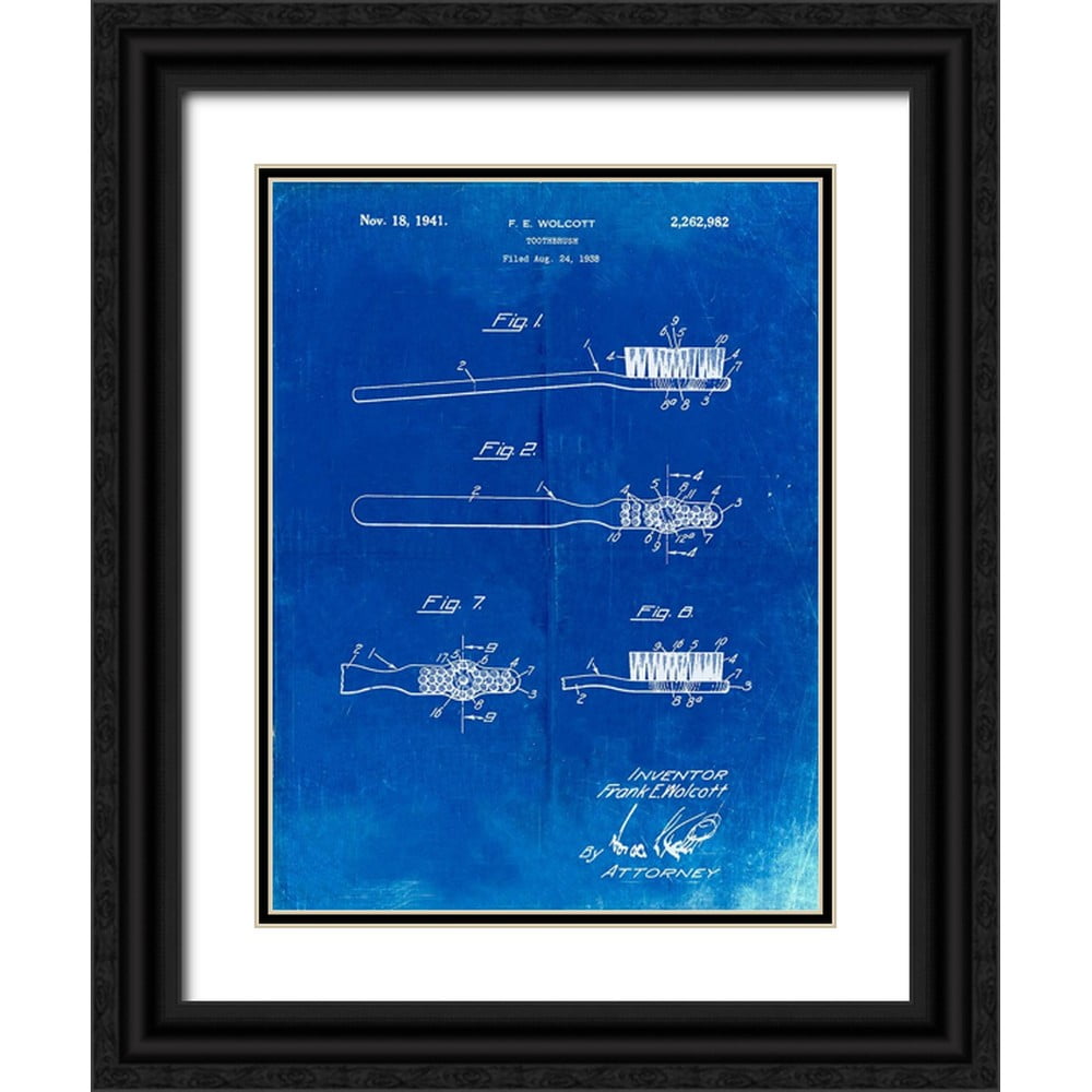 Borders, Cole 12x14 Black Ornate Wood Framed with Double Matting Museum ...