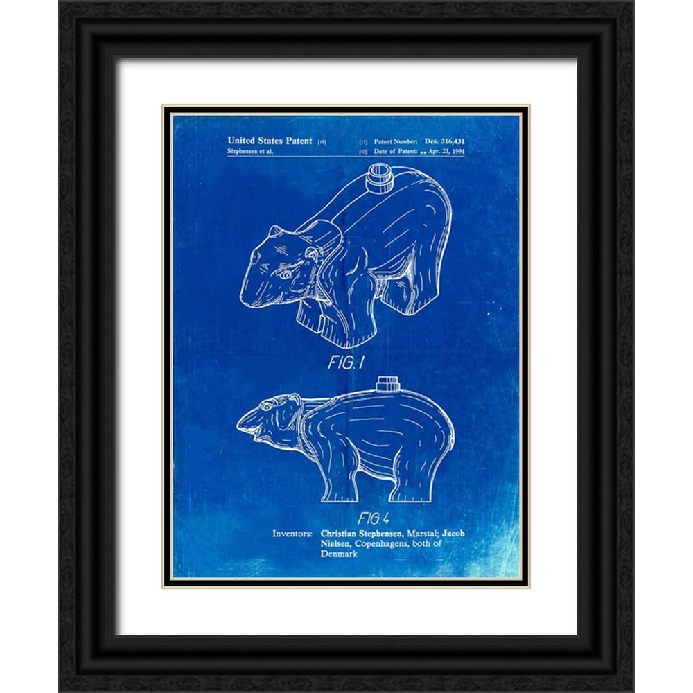 Borders, Cole 12x14 Black Ornate Wood Framed with Double Matting Museum ...