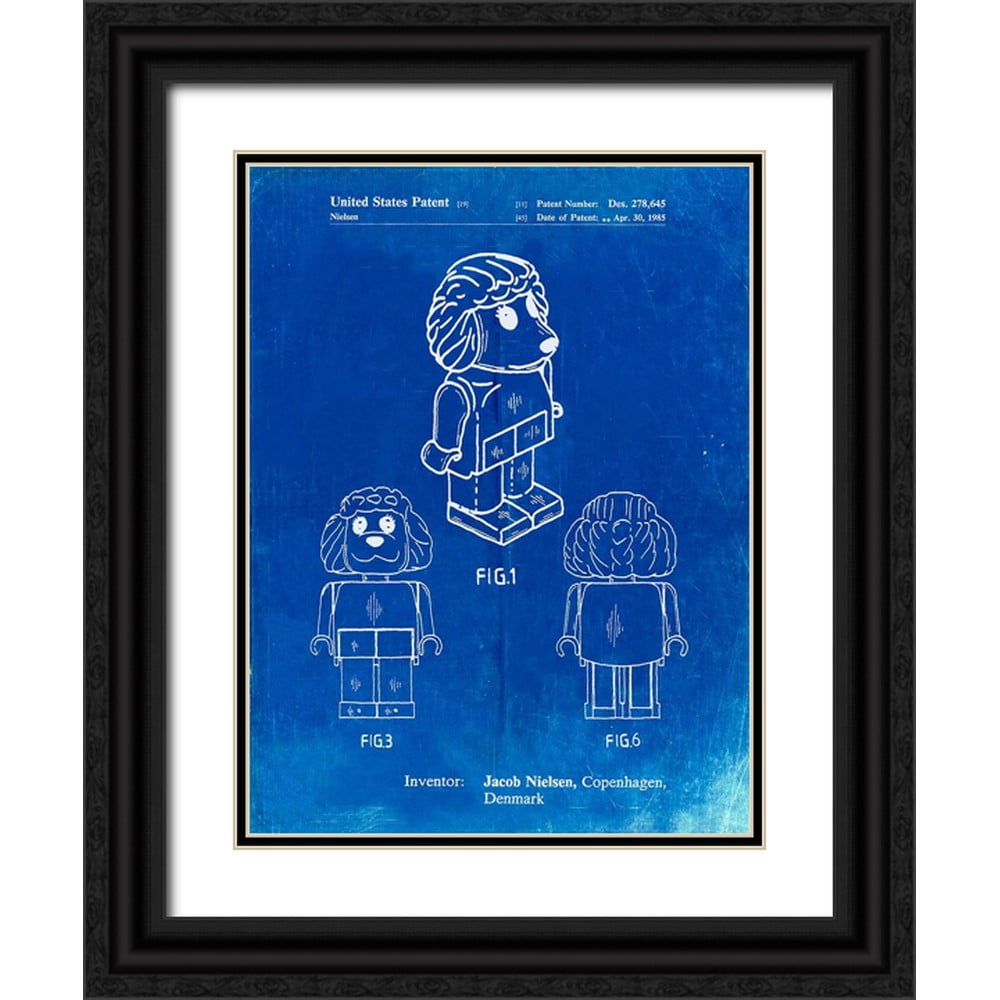 Borders, Cole 12x14 Black Ornate Wood Framed with Double Matting Museum ...