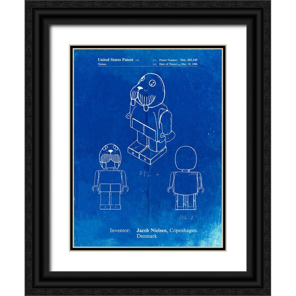 Borders, Cole 12x14 Black Ornate Wood Framed with Double Matting Museum ...