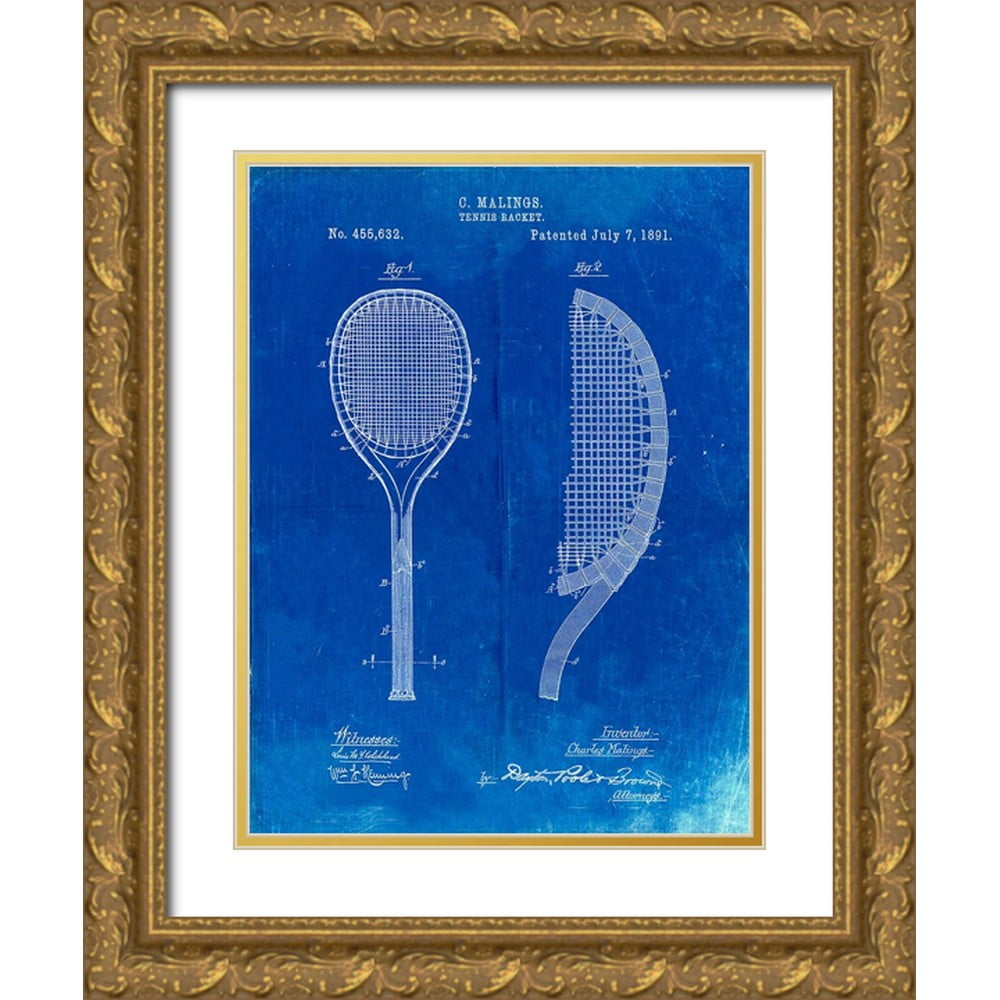 Borders, Cole 12x14 Gold Ornate Wood Framed with Double Matting Museum ...