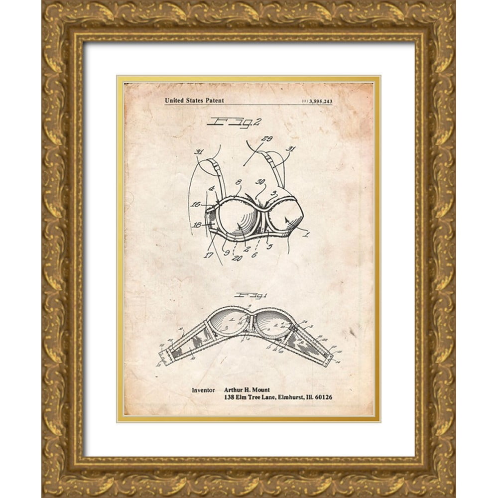 Borders, Cole 12x14 Gold Ornate Wood Framed with Double Matting Museum ...