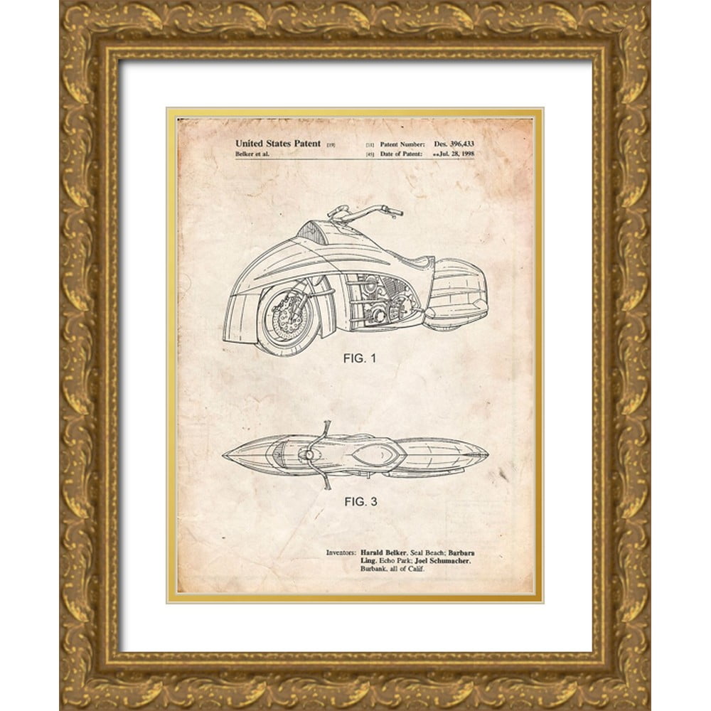 Borders, Cole 12x14 Gold Ornate Wood Framed with Double Matting Museum Art Print Titled - PP1015 ...