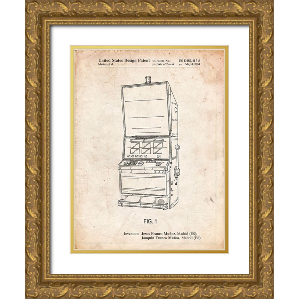 Borders, Cole 12x14 Gold Ornate Wood Framed with Double Matting Museum ...
