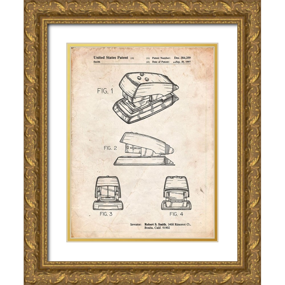 Borders, Cole 12x14 Gold Ornate Wood Framed with Double Matting Museum ...