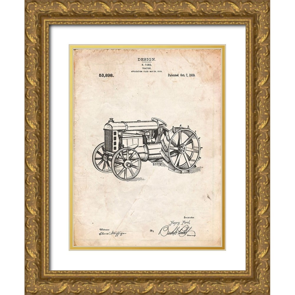 Borders, Cole 12x14 Gold Ornate Wood Framed with Double Matting Museum ...