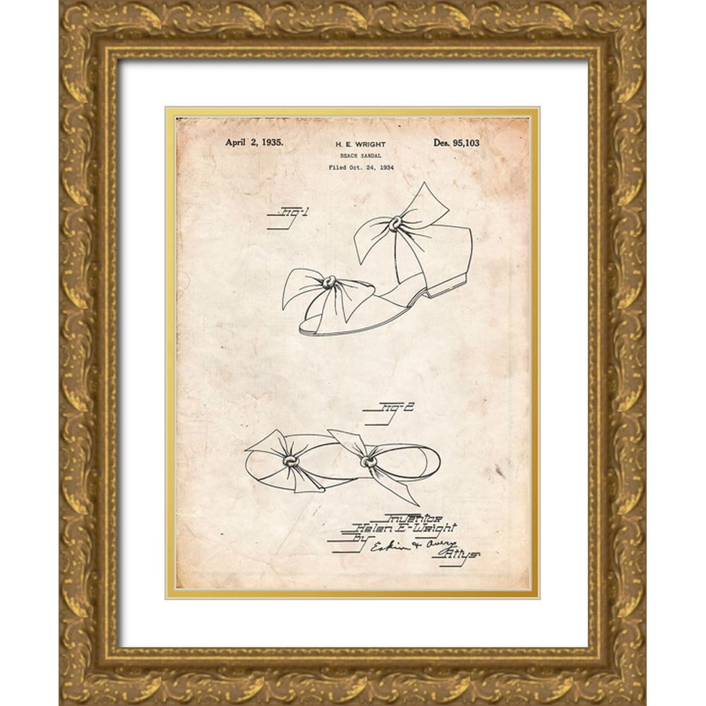 Borders, Cole 12x14 Gold Ornate Wood Framed with Double Matting Museum ...