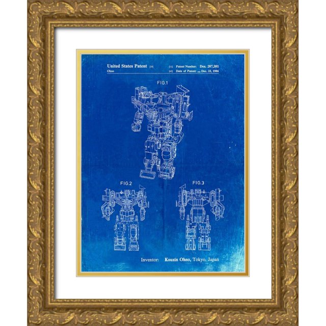 Borders, Cole 12x14 Gold Ornate Wood Framed with Double Matting Museum ...