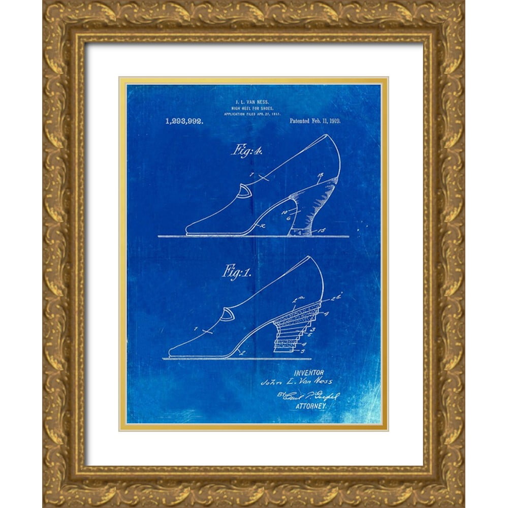 Borders, Cole 12x14 Gold Ornate Wood Framed with Double Matting Museum ...