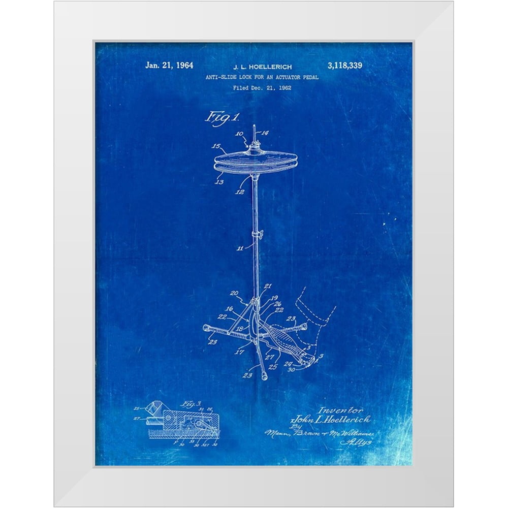 Borders, Cole 12x14 White Modern Wood Framed Museum Art Print Titled ...