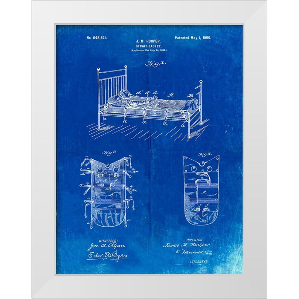 Borders, Cole 12x14 White Modern Wood Framed Museum Art Print Titled ...