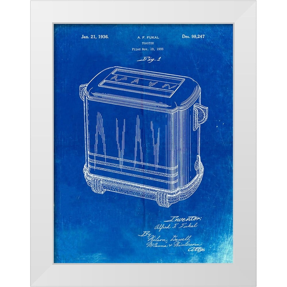 Borders, Cole 12x14 White Modern Wood Framed Museum Art Print Titled ...