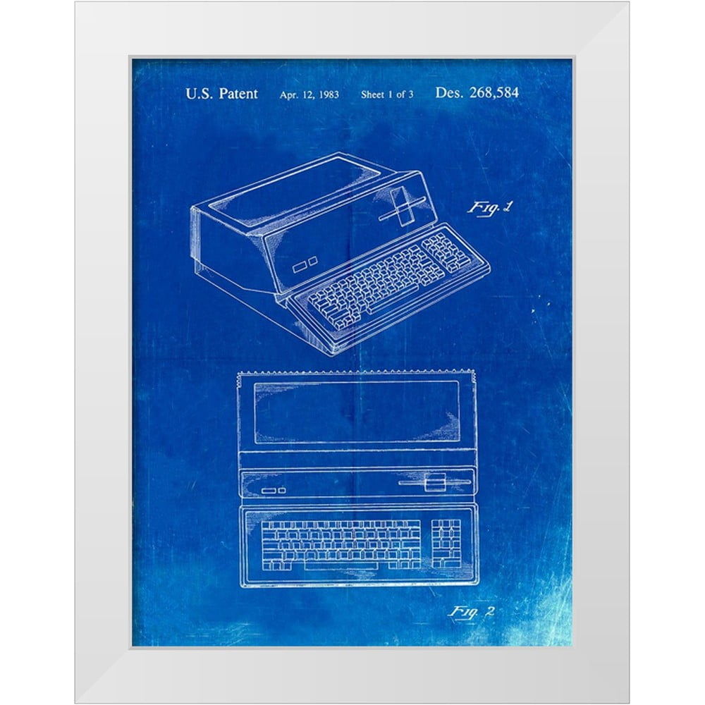 Borders, Cole 12x14 White Modern Wood Framed Museum Art Print Titled ...