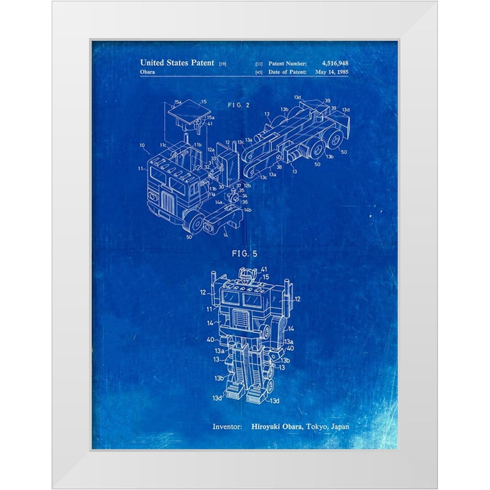 Borders, Cole 12x14 White Modern Wood Framed Museum Art Print Titled ...