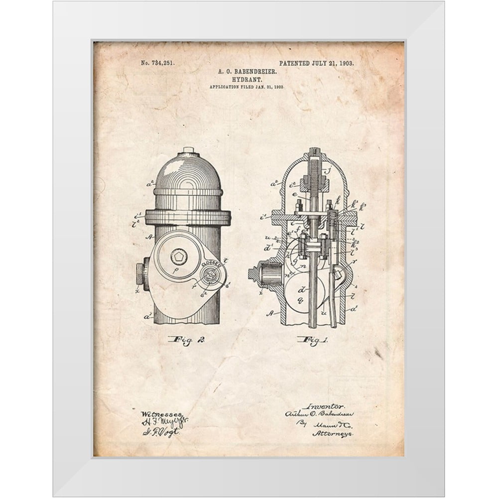 Borders, Cole 12x14 White Modern Wood Framed Museum Art Print Titled ...