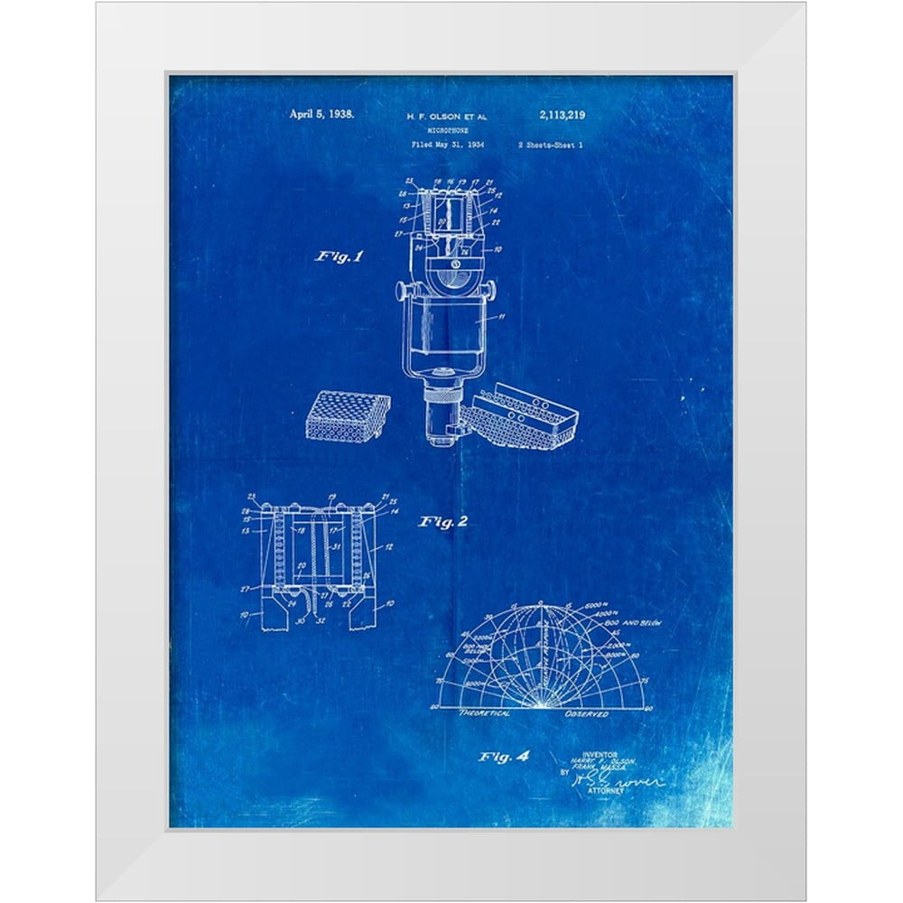 Borders, Cole 12x14 White Modern Wood Framed Museum Art Print Titled ...