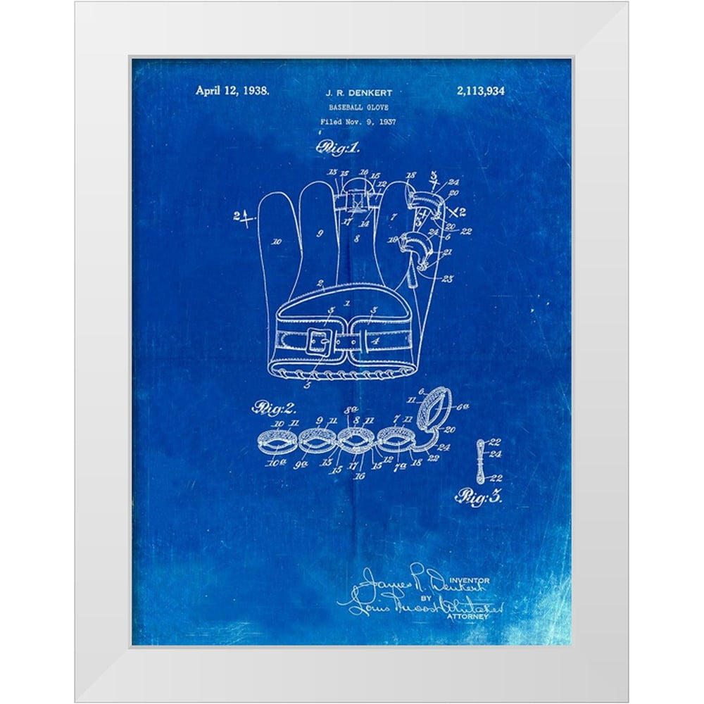 Borders, Cole 12x14 White Modern Wood Framed Museum Art Print Titled ...