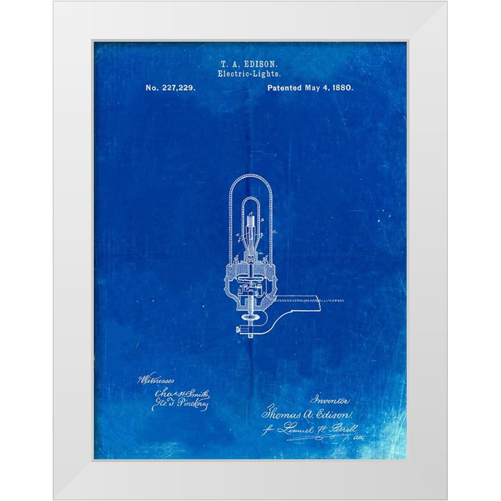 Borders, Cole 12x14 White Modern Wood Framed Museum Art Print Titled ...