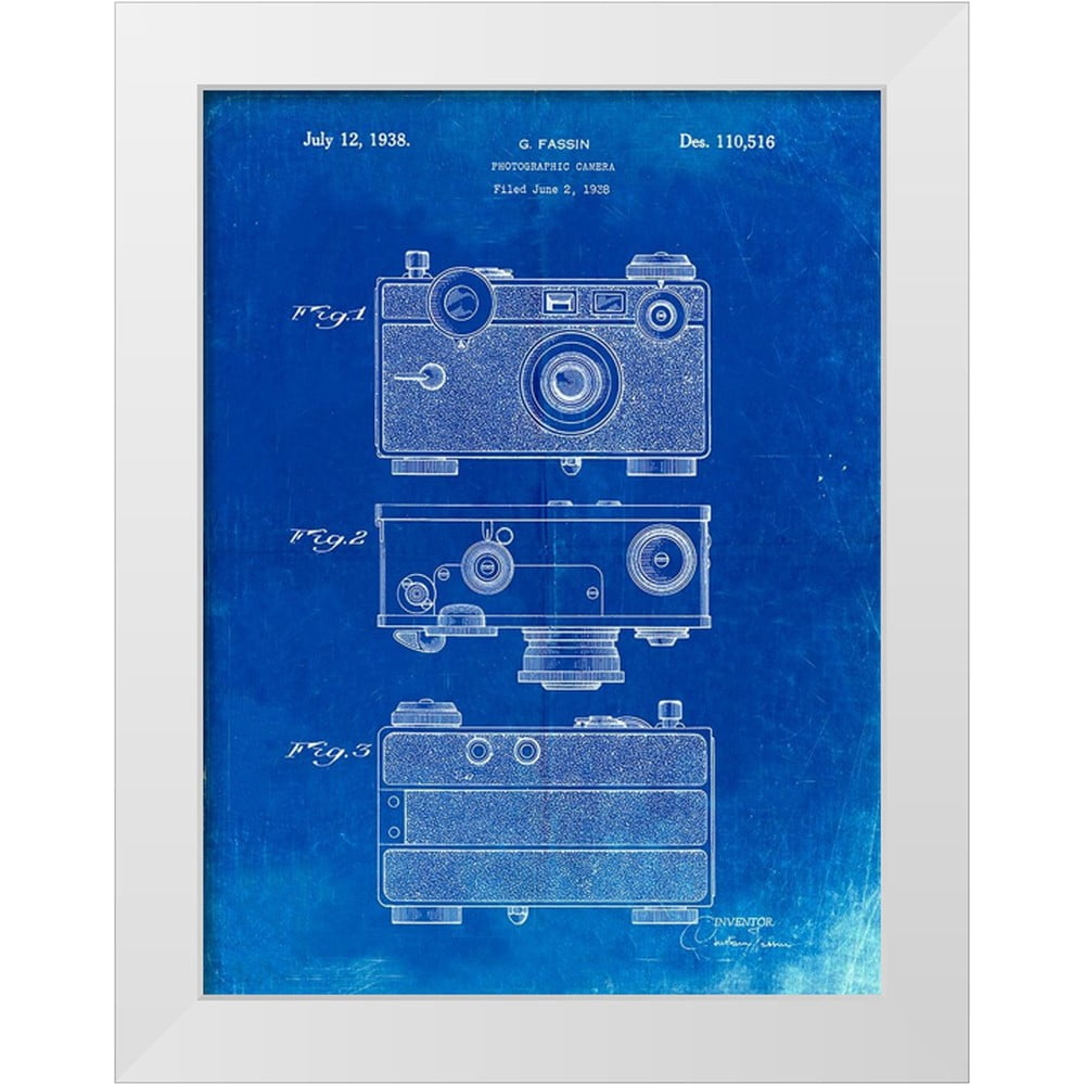 Borders, Cole 12x14 White Modern Wood Framed Museum Art Print Titled ...
