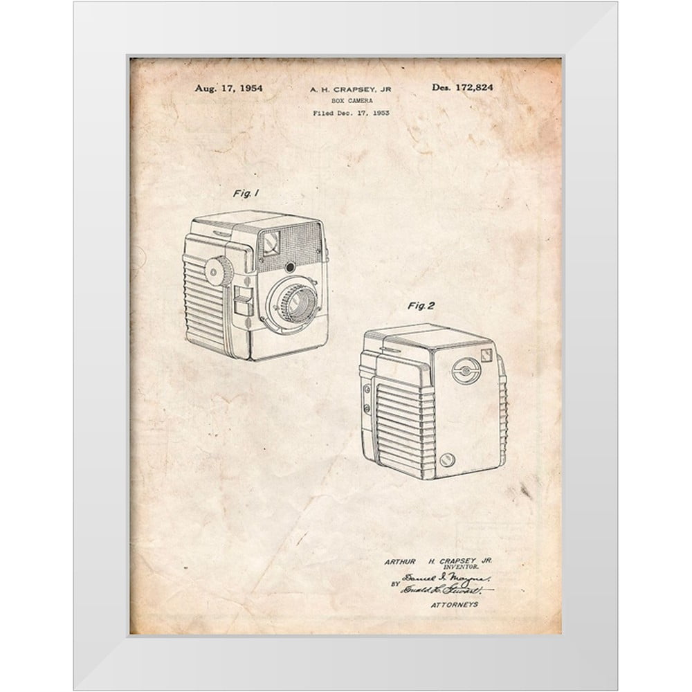 Borders, Cole 12x14 White Modern Wood Framed Museum Art Print Titled ...
