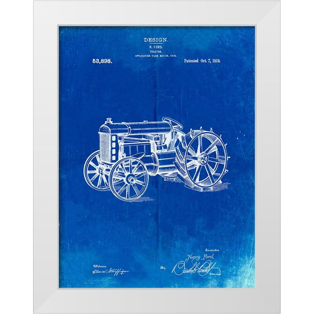 Borders, Cole 12x14 White Modern Wood Framed Museum Art Print Titled ...