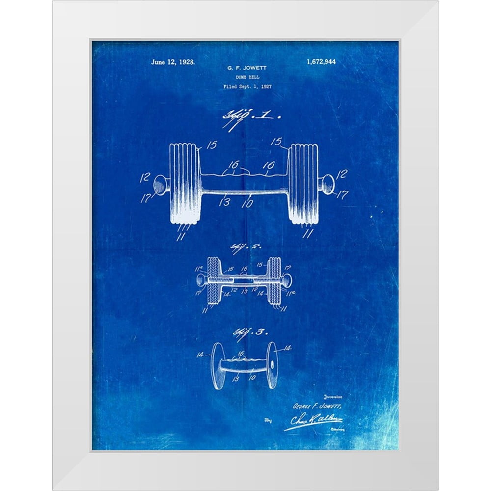 Borders, Cole 12x14 White Modern Wood Framed Museum Art Print Titled ...