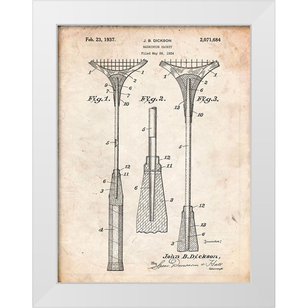 Borders, Cole 12x14 White Modern Wood Framed Museum Art Print Titled ...
